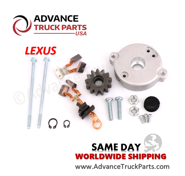 28100-0A010-C Lexus Starter Repair Rebuilt Kit - Same-Day Shipping