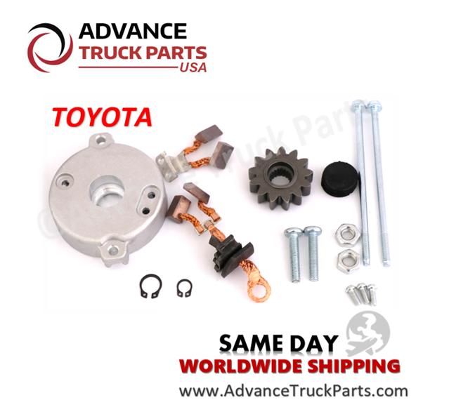 28100-0A010 Toyota Starter Repair Rebuilt Kit - Same-Day Shipping